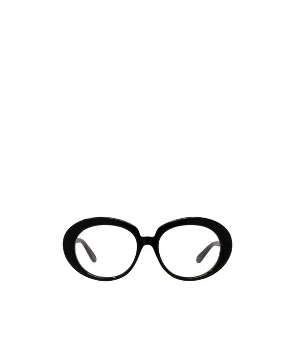 Loewe Curvy Round Frame Eyeglasses - Black