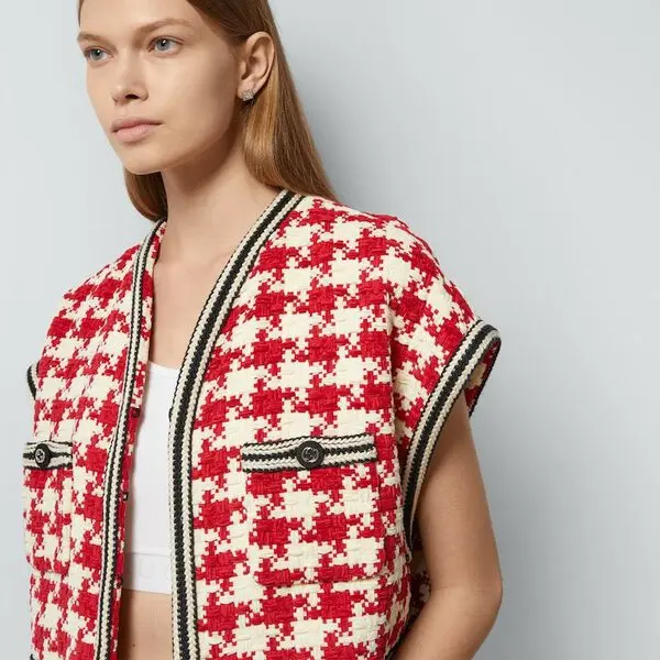 Gucci Contrast-color Knitted Vest