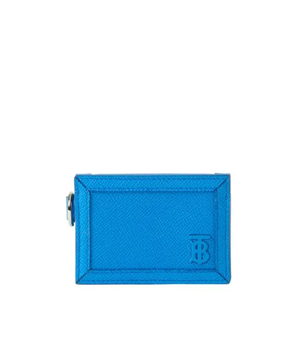 Burberry Tb Logo-plaque Card Case Lanyard - Blue