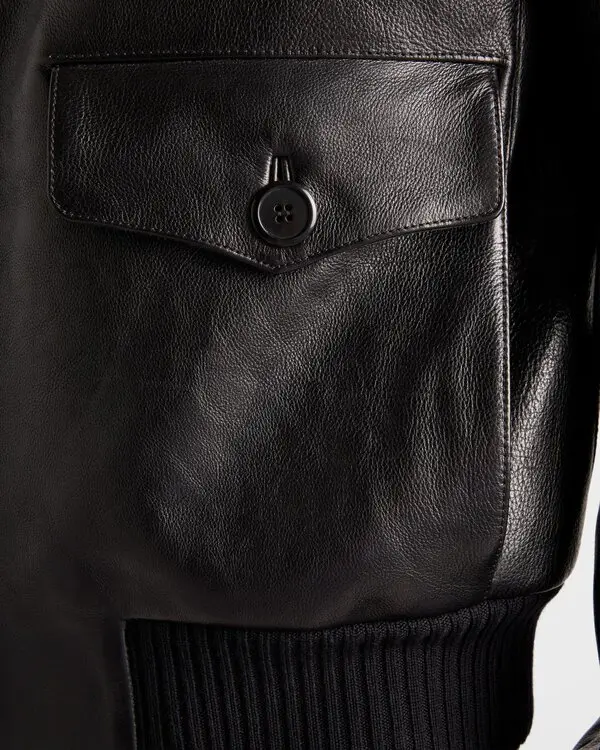 Prada Leather Bomber Jacket