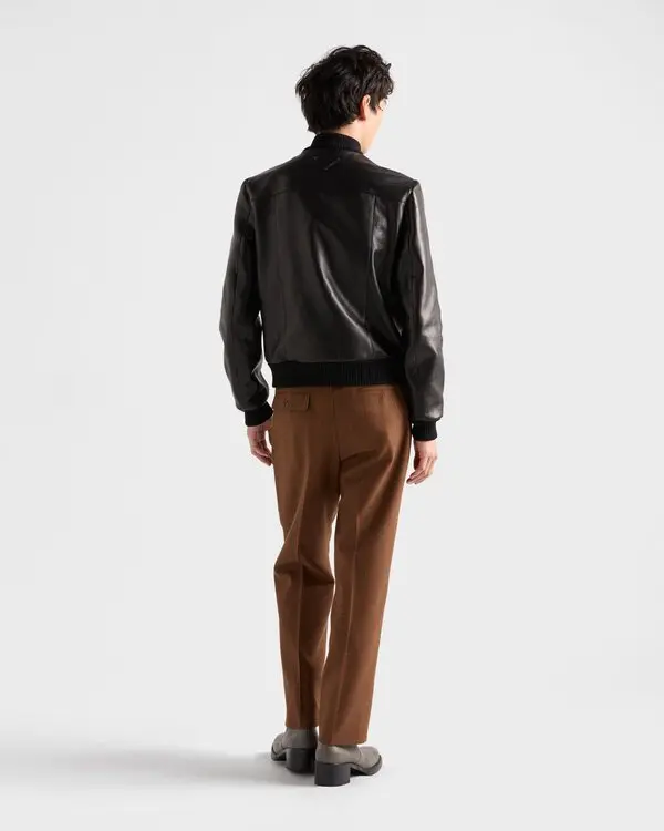 Prada Leather Bomber Jacket