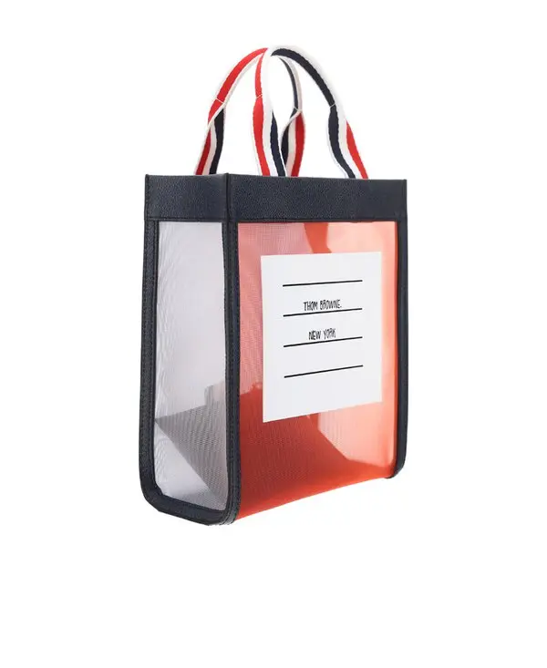 Thom Browne Rwb Handles Tote Bag