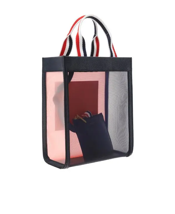 Thom Browne Rwb Handles Tote Bag