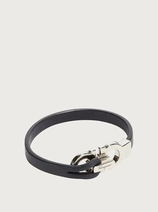 FERRAGAMO Gancini Logo Bracelet - White