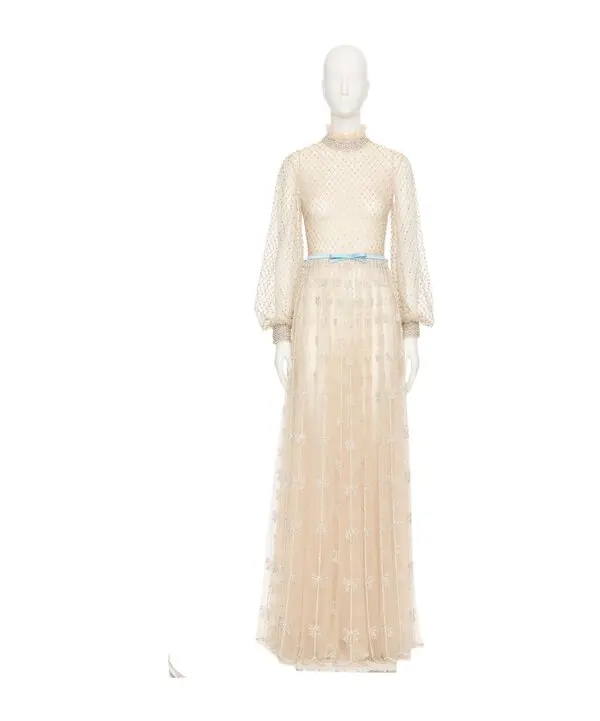 Valentino Garavani Embellished Bow Detail Gown
