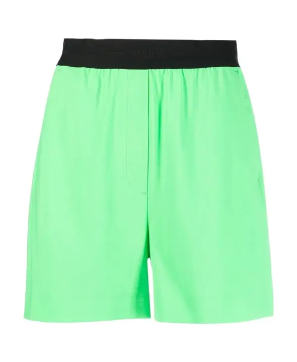 MSGM Logo Waistband Shorts