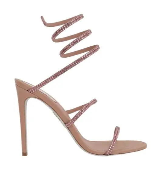 Rene Caovilla Embellished Stiletto Heeled Sandals - Phardrose