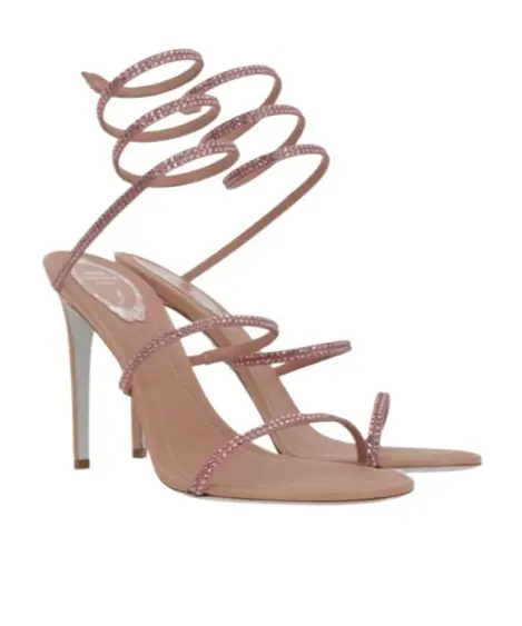 Rene Caovilla Embellished Stiletto Heeled Sandals - Phardrose
