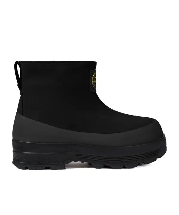 Stone Island Suede Rubber-band Boots - Black