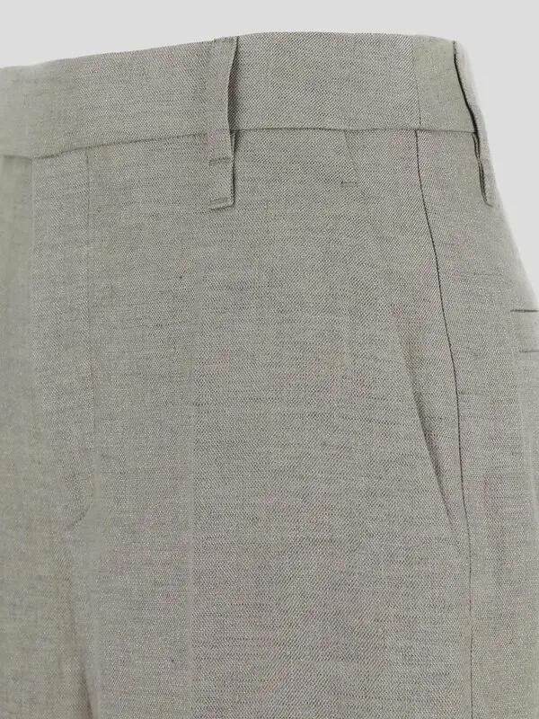 Brunello Cucinelli Lurex Wide-leg Trousers - Gray