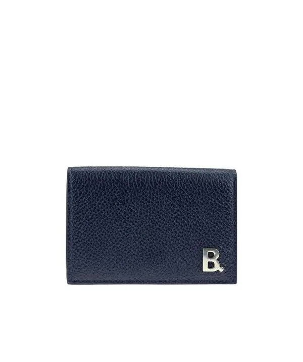 Balenciaga Mini B Leather Wallet - Black