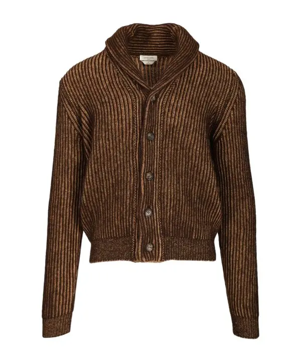 Jacob Cohen Long-sleeved Cardigan With Shawl Collar - Brown