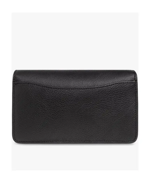 COACH Tabby Logo Plaque Chained Clutch Bag - Black