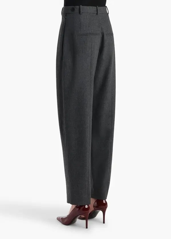 Khaite Dugan Pleated Trousers - Storm