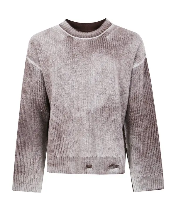 REPRESENT Distressed Crewneck Jumper - Gray