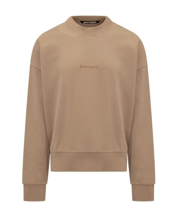 Palm Angels Crewneck Logo Sweatshirt