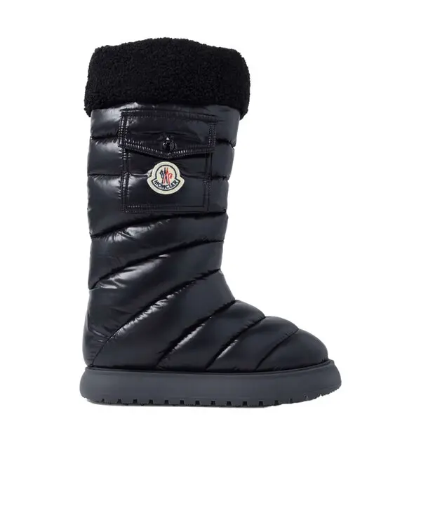 Moncler Gaia Quilted Boots - Black