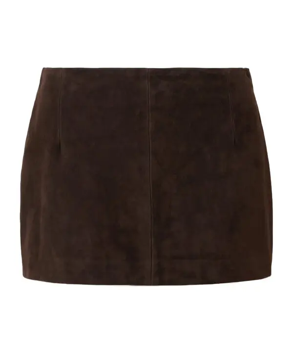 Nour Hammour Avery Suede Mini Skirt