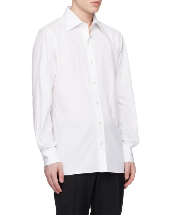 TOM FORD Buttoned Long-sleeved Shirt - White