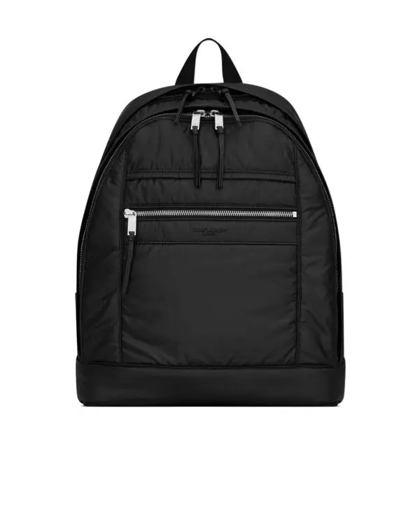 Saint Laurent City Zip-up Backpack - Black