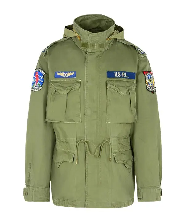 Polo Ralph Lauren Patch Detail Hooded Jacket - Green