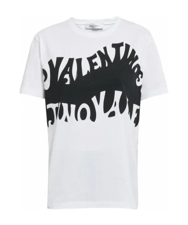 Valentino Garavani Trunk Alphabet Printed T-shirt - White