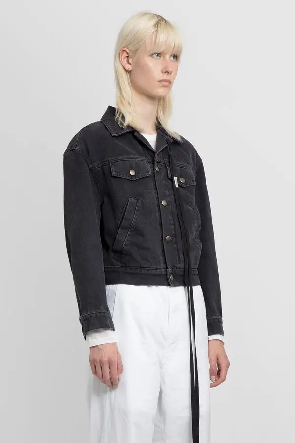 ANN DEMEULEMEESTER Logo Denim Jacket