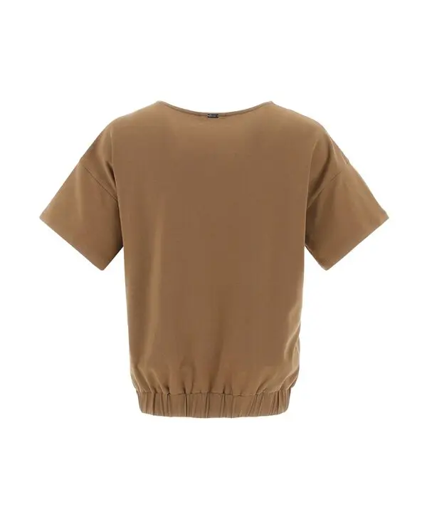 Herno Logo Embroidered Round Neck T-shirt
