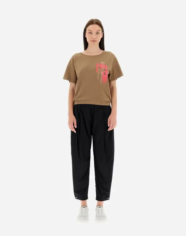 Herno Logo Embroidered Round Neck T-shirt