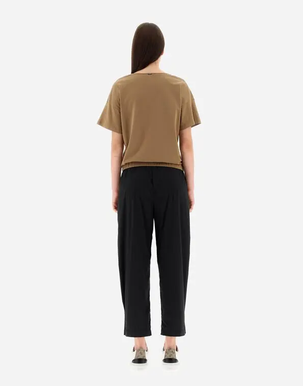 Herno Logo Embroidered Round Neck T-shirt