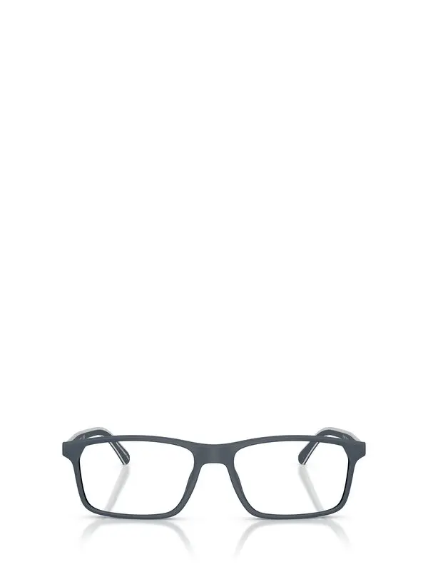 Emporio Armani Rectangular Frame Full Rim Eyeglasses - Gray