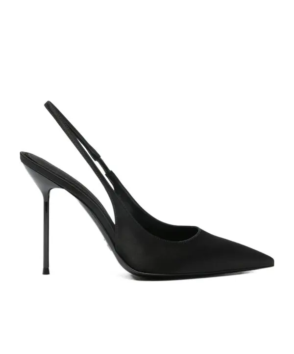 Paris Texas Lidia Pointed-toe Slingback Pumps - Black