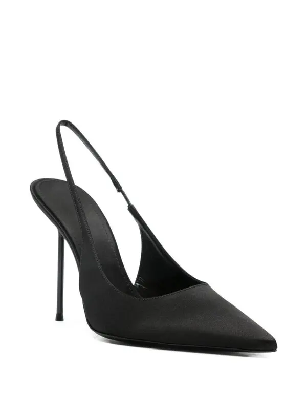 Paris Texas Lidia Pointed-toe Slingback Pumps - Black