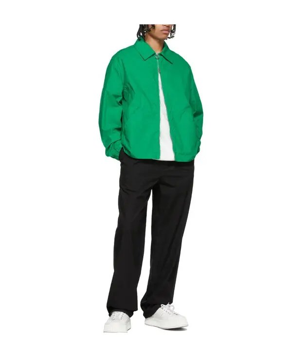 JIL SANDER Zip-up Cotton Jacket - Green