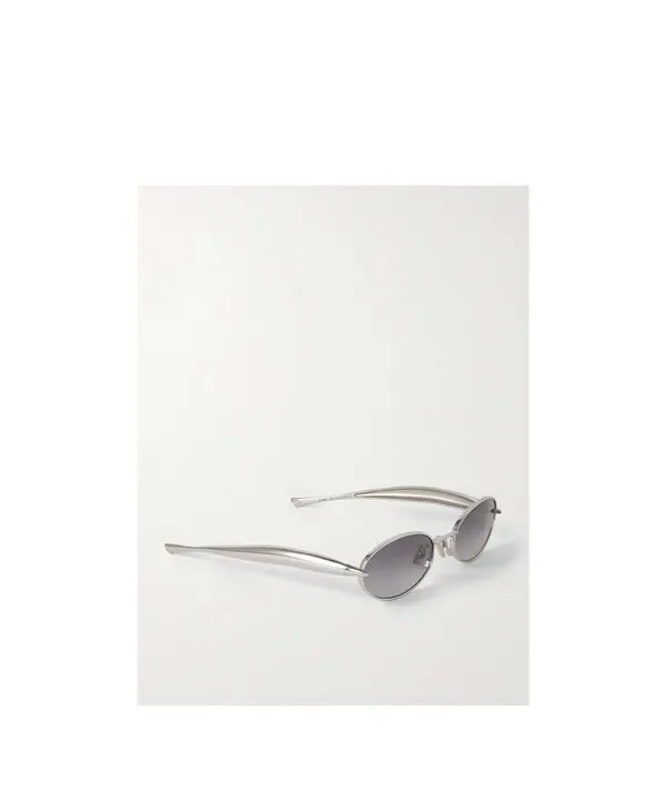 Bottega Veneta Oval Frame Sunglasses - Gray