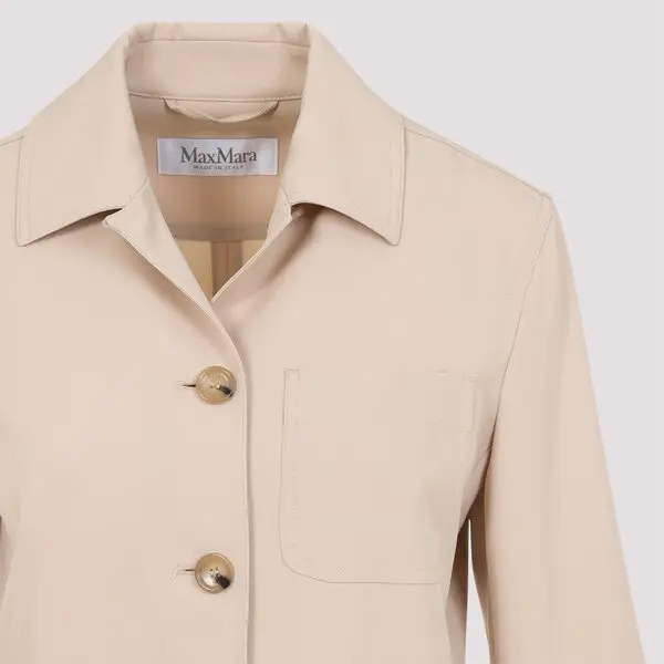 Max Mara Collared Button-up Shirt Jacket