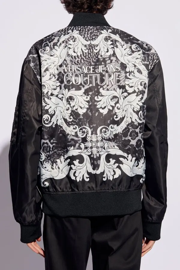 Versace Baroque Print Bomber Jacket