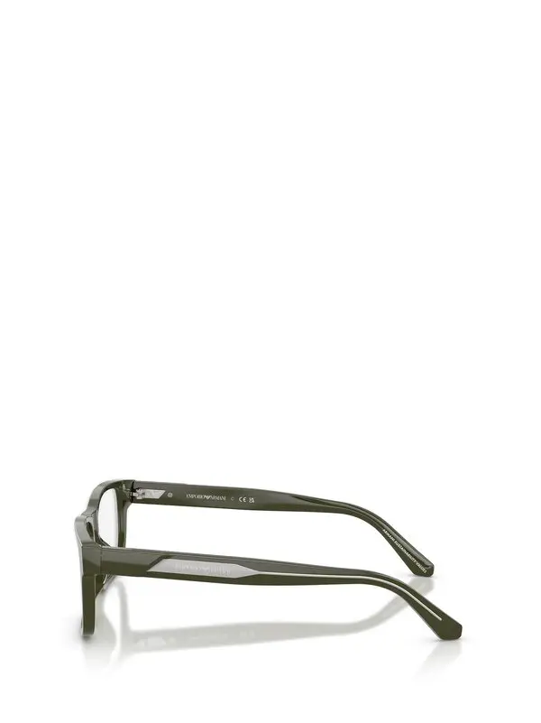 Emporio Armani Rectangle Frame Glasses - Green