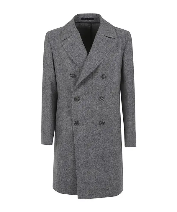Tagliatore Long Sleeve Double-breasted Coat