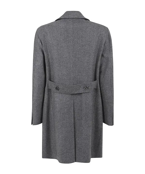 Tagliatore Long Sleeve Double-breasted Coat