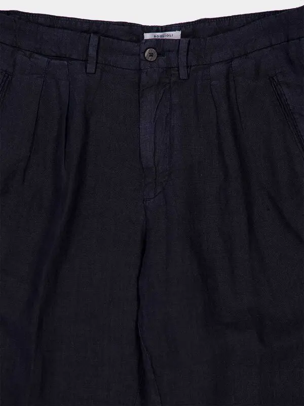 Boglioli Button Detailed Straight Fit Pants