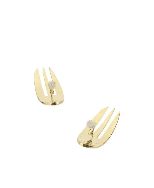 MARINE SERRE Reassembled Cutlery Clip-on Earrings