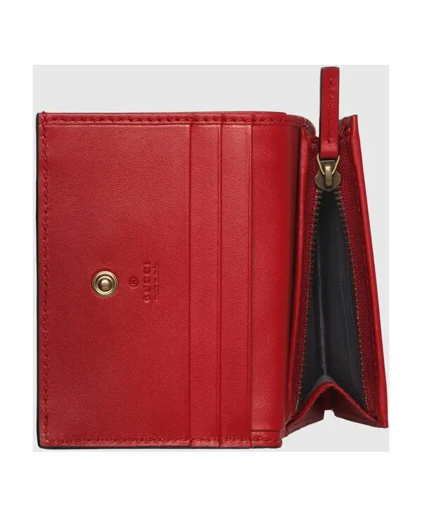 Gucci Gg Supreme Card Case With Cherries