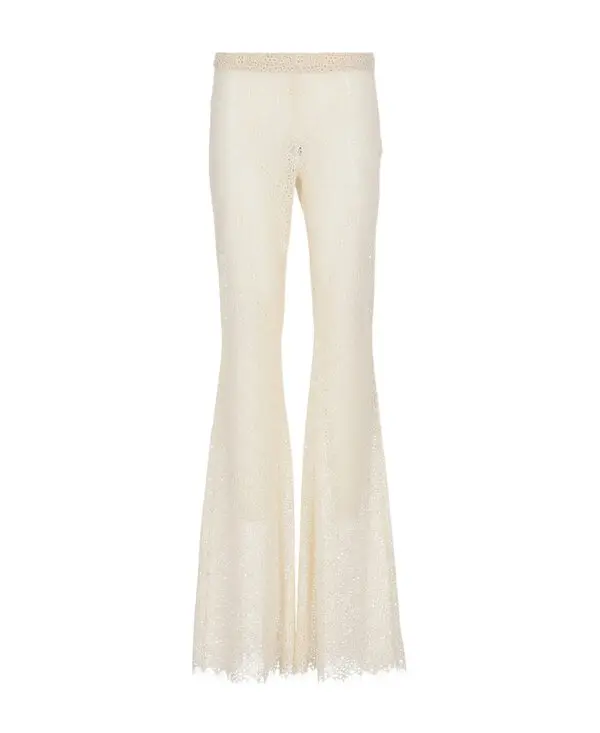 Dsquared2 High Waist Flared Pants - White