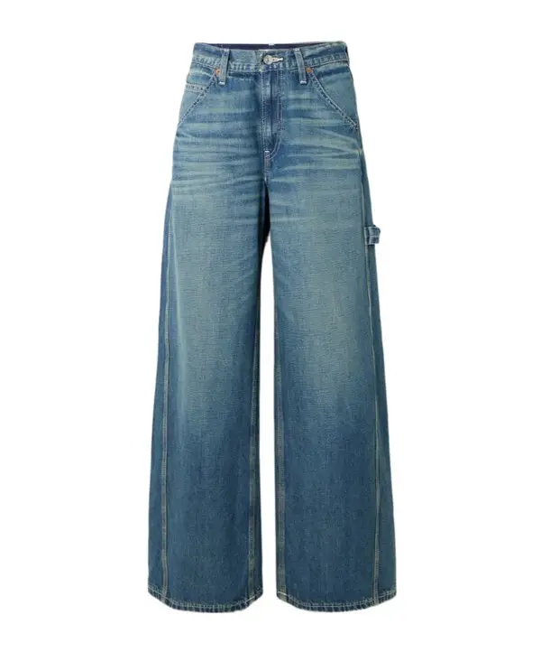 RE/DONE Mid Rise Wide Leg Jeans