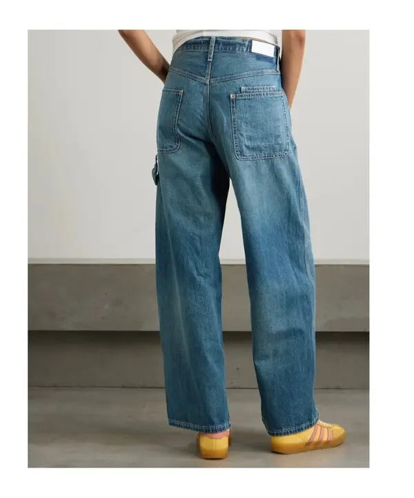 RE/DONE Mid Rise Wide Leg Jeans