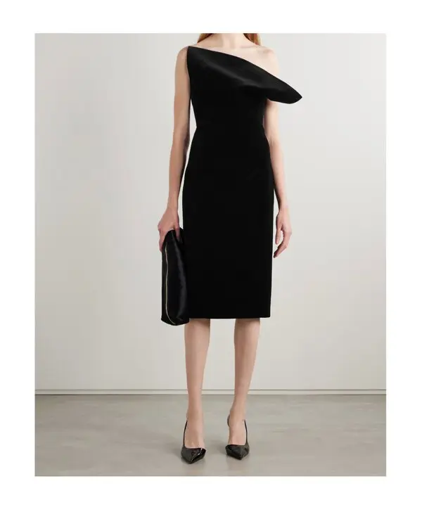 Khaite Strapless Draped Dress