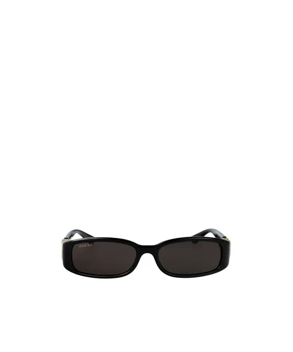 Gucci Rectangular Logo Sunglasses - Black