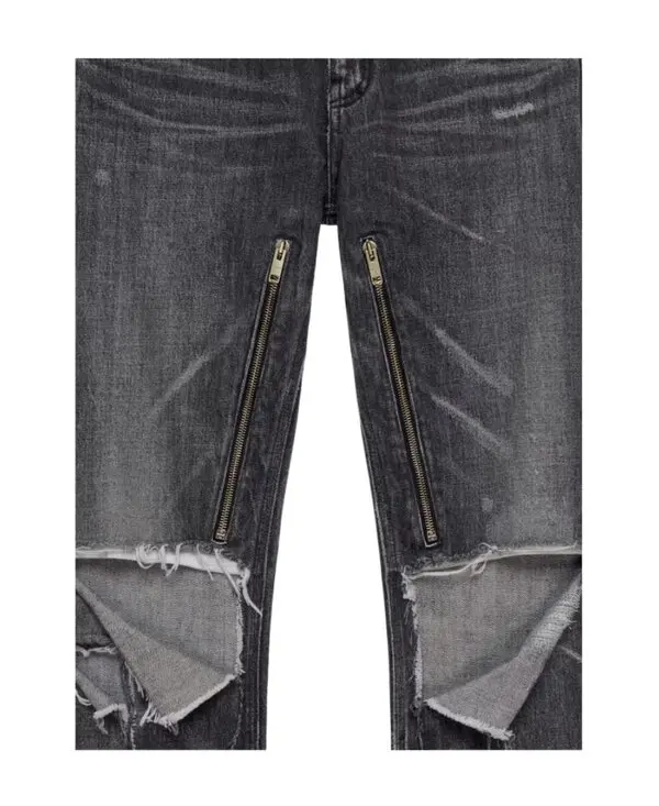 Givenchy Distressed Denim Straight Leg Jeans