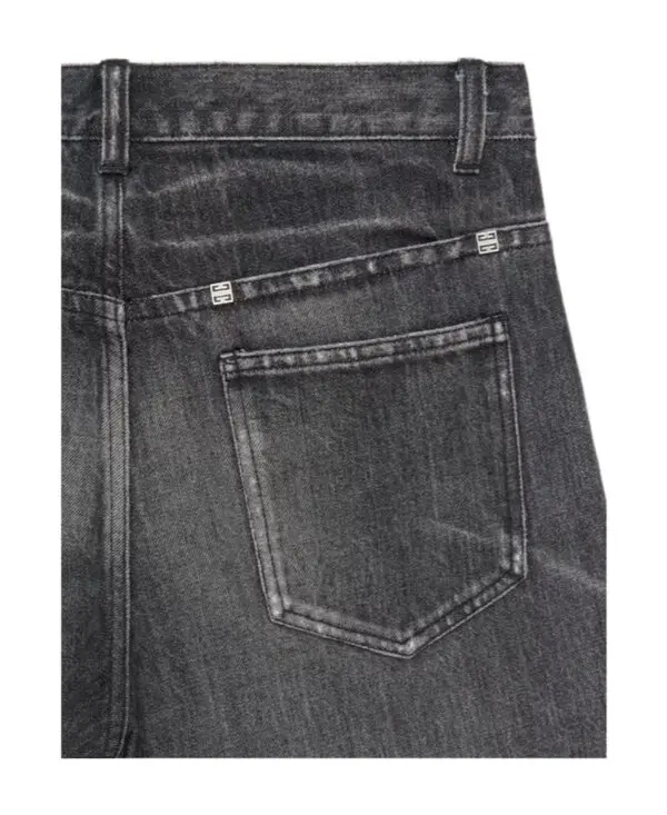 Givenchy Distressed Denim Straight Leg Jeans